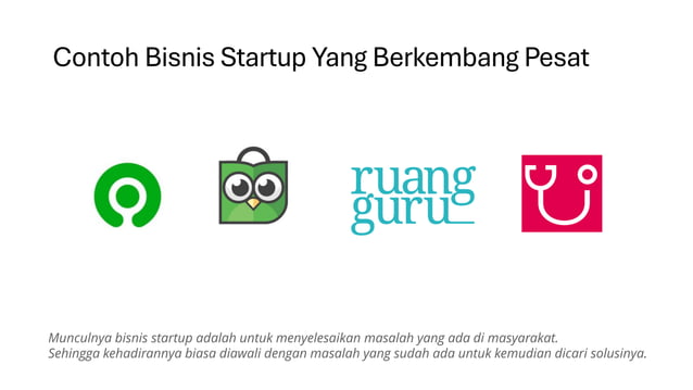 Startup adalah Solusi untuk menuju indonesia emas | PDF