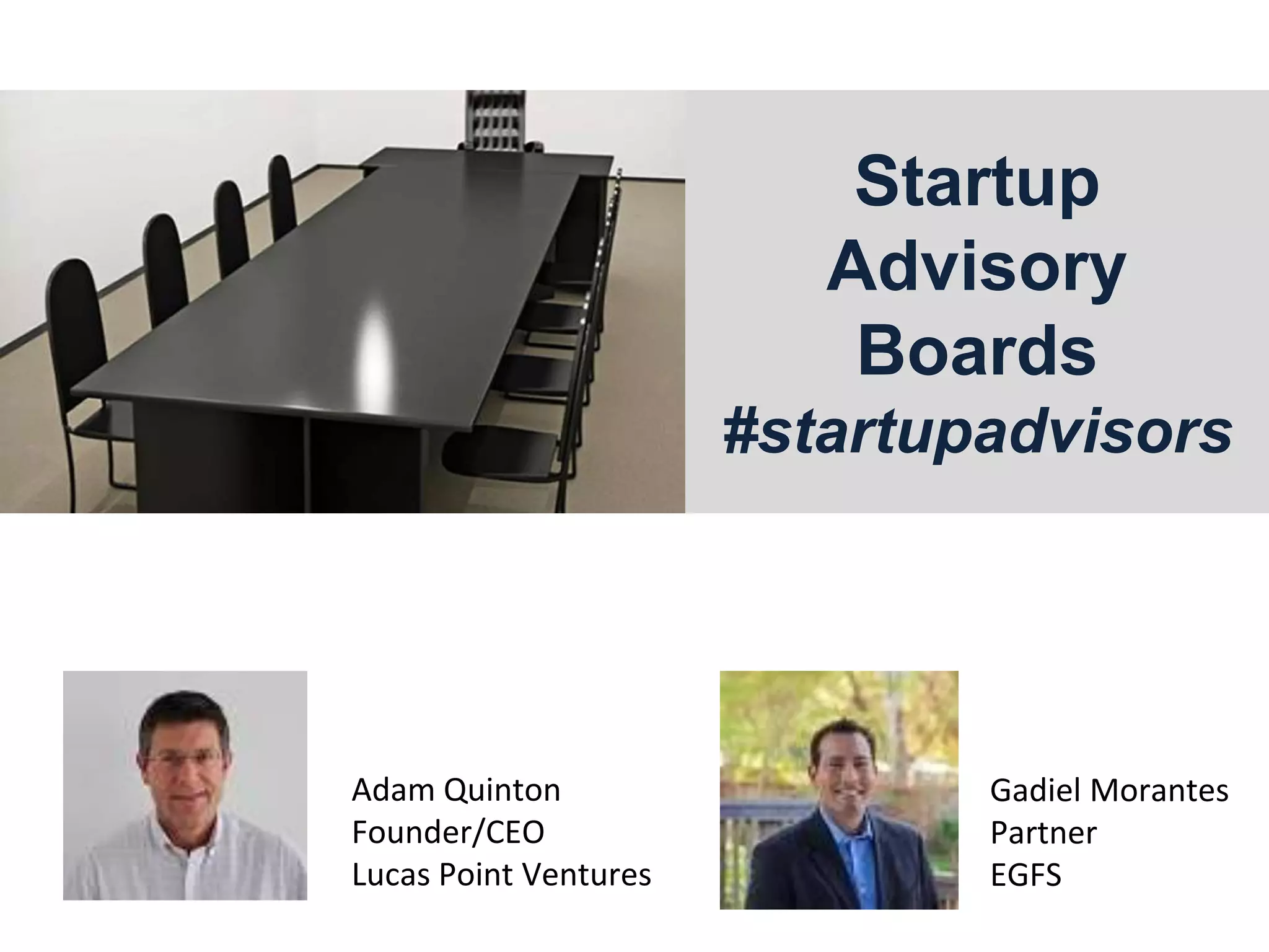 Startup Advisory Boards | PPTX