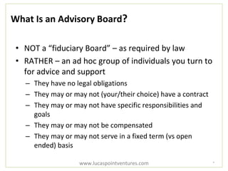 Startup Advisory Boards | PPTX