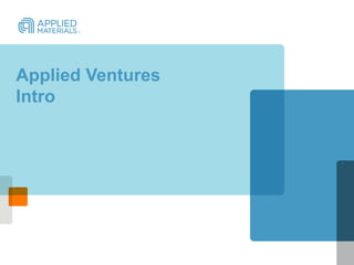 Corporate VC - Applied Ventures | PPT
