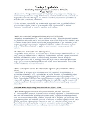 Start up app tmi community solar narrative | PDF