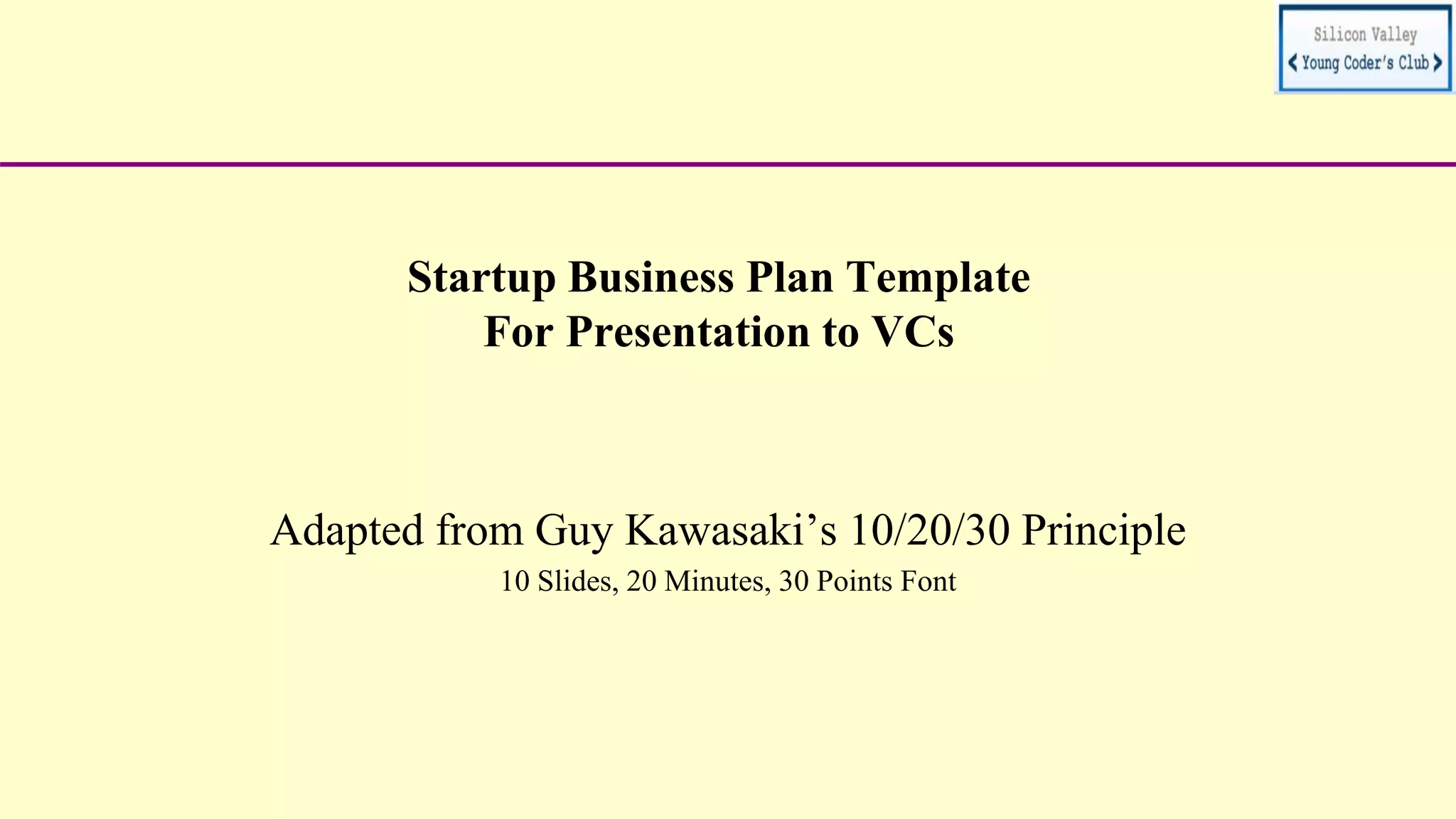 Startupbootcamp business-plan-template | PPT