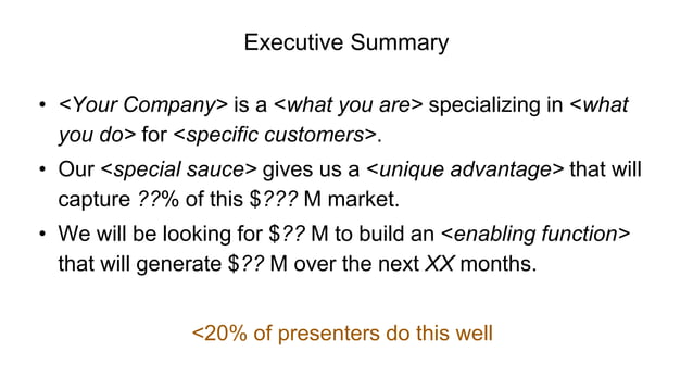 Startup Bootcamp - Business Plan Template | PPTX