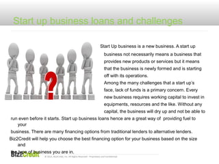 Start up business loans and challenges | PPT
