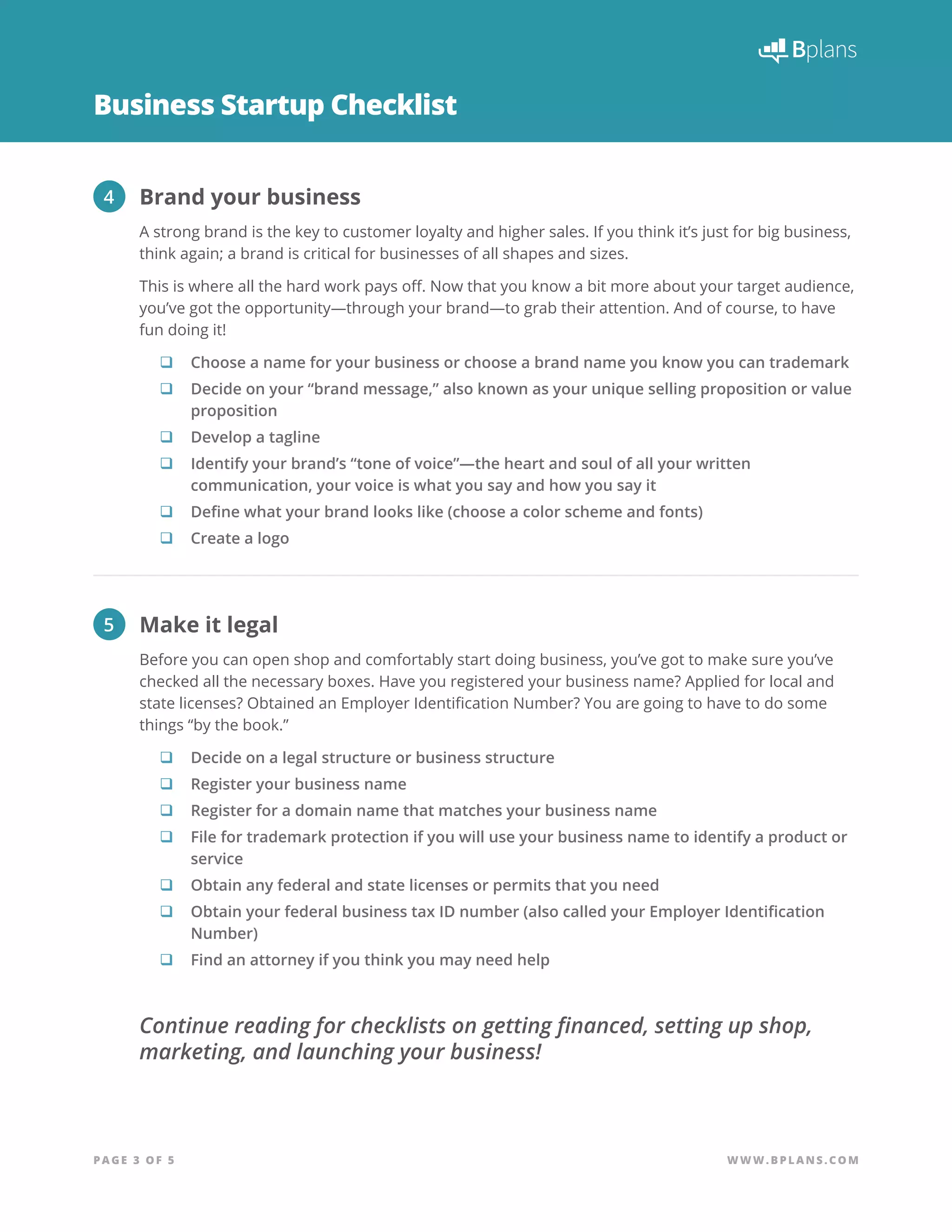 Start-up checklist | PDF