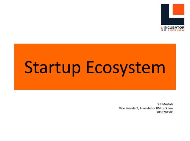 Startup ecosystem | PPTX