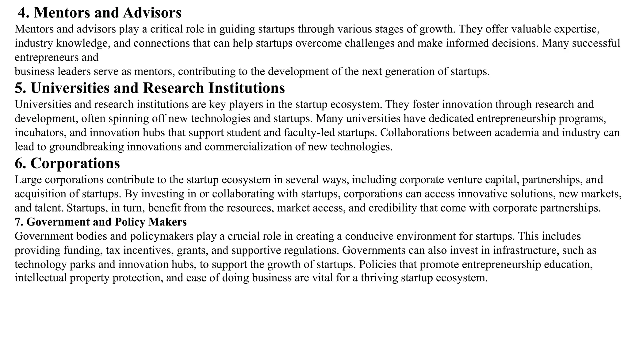 PFA Details about the start-up ecosystem | PPTX