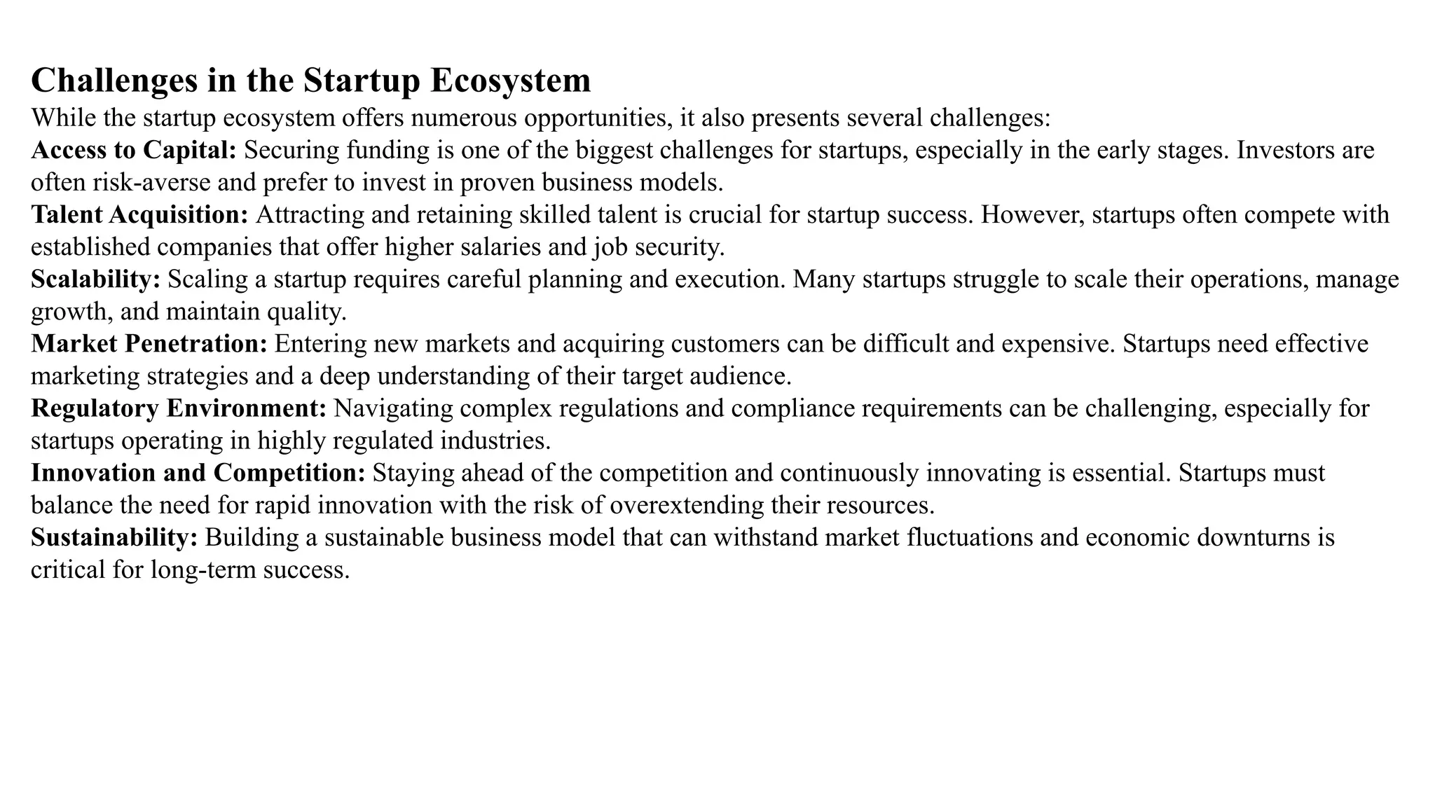 PFA Details about the start-up ecosystem | PPTX