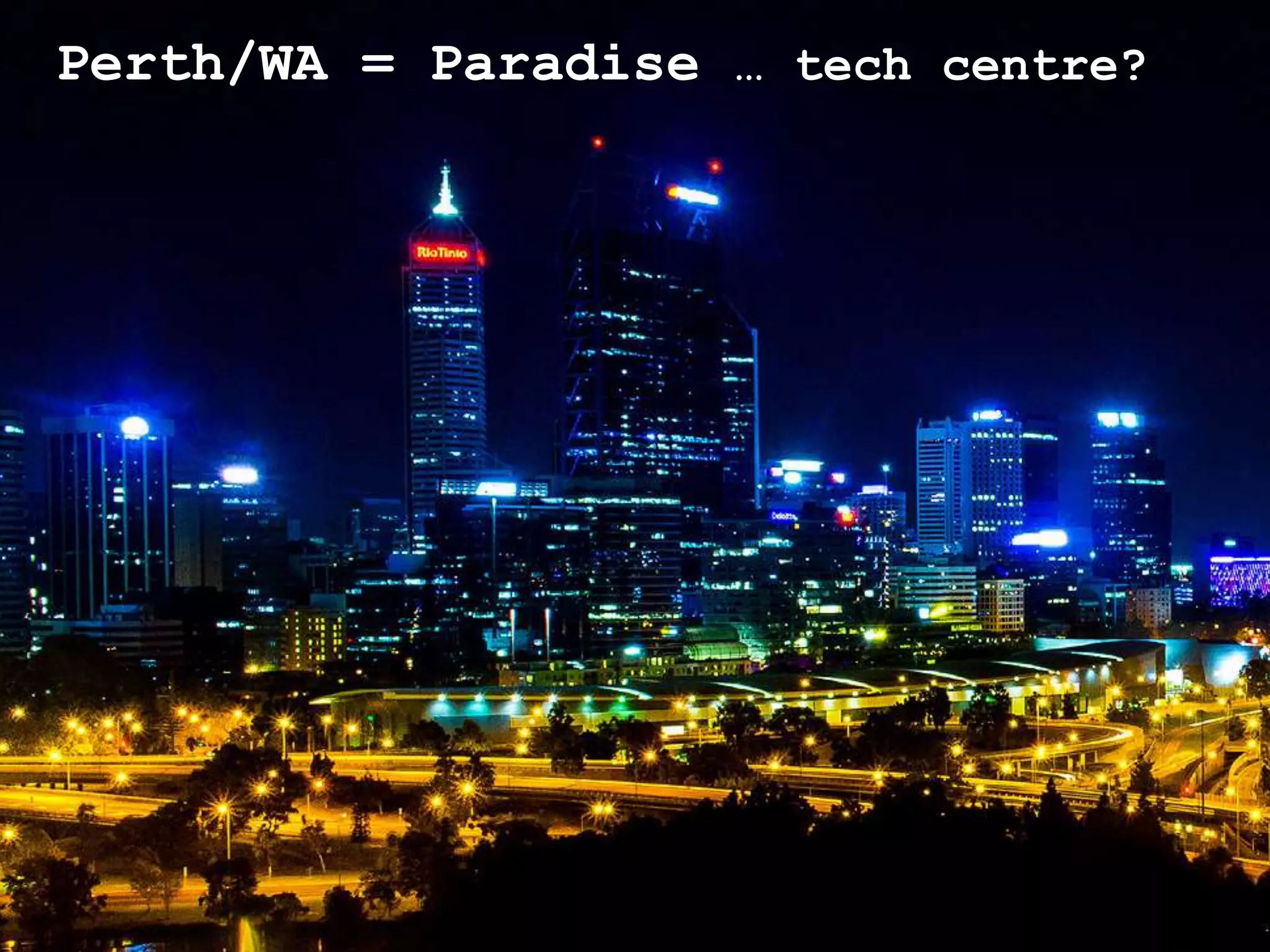 Startup Ecosystem in WA | PPT