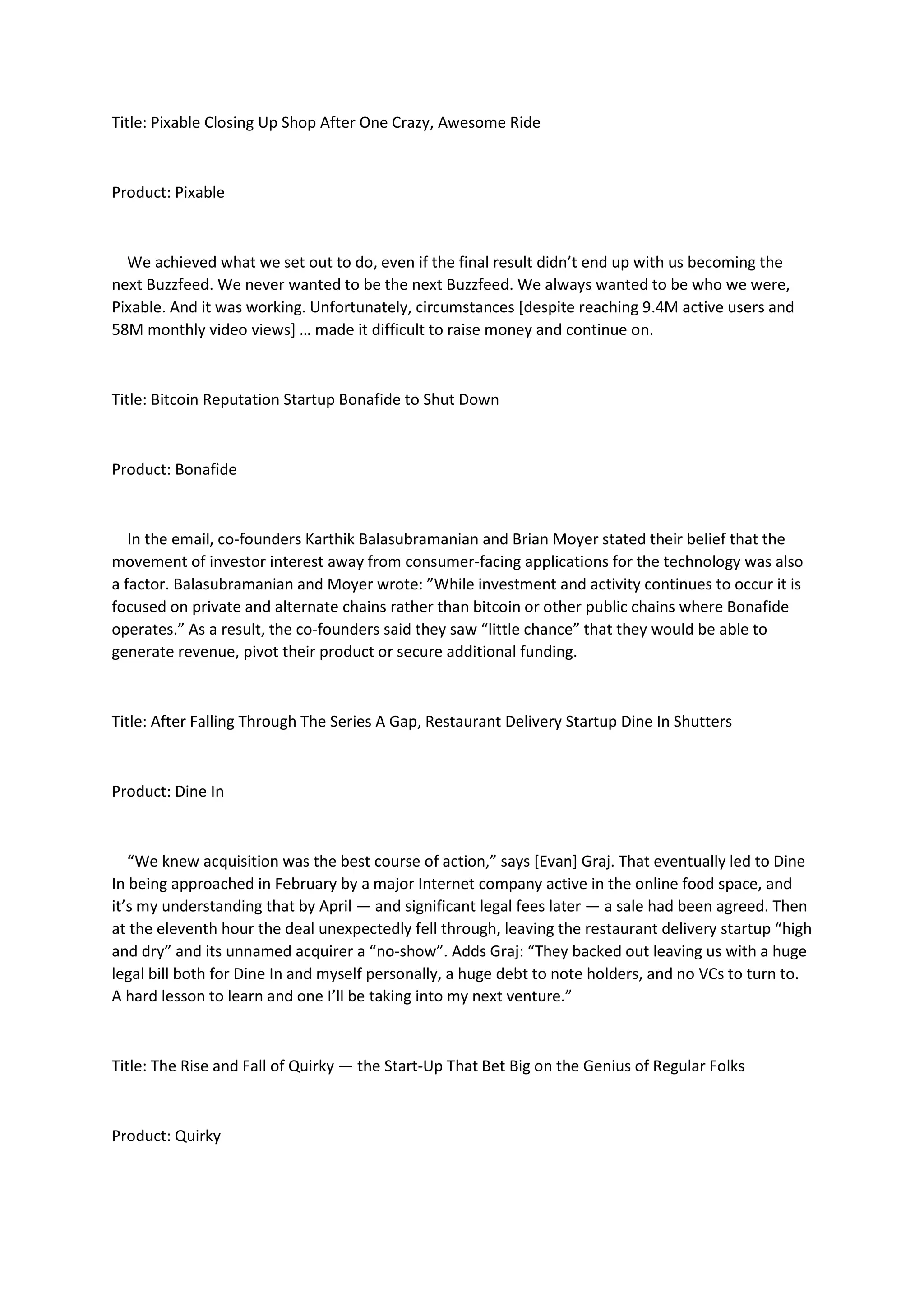 Startup failure post mortems 2016 update 3 (08-Nov-2016) | PDF