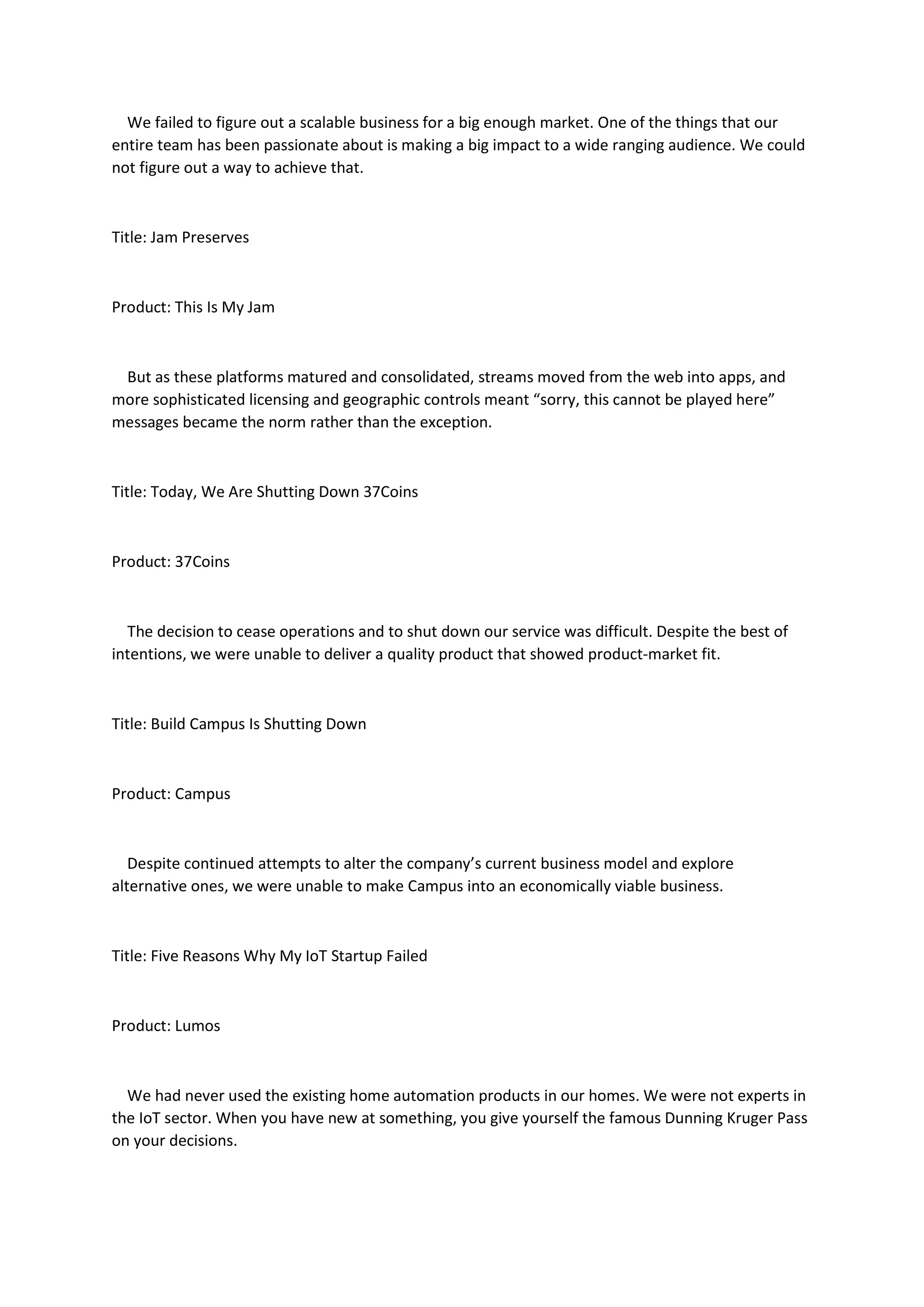 Startup failure post mortems 2016 update 3 (08-Nov-2016) | PDF