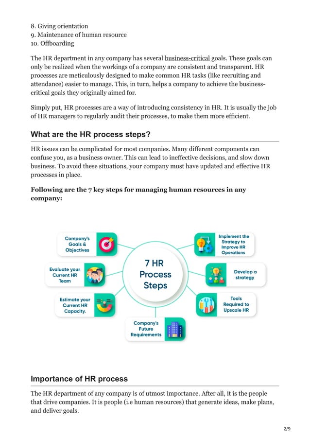HR Process - 14 Key HR Processes | PDF | Human Resources | Business
