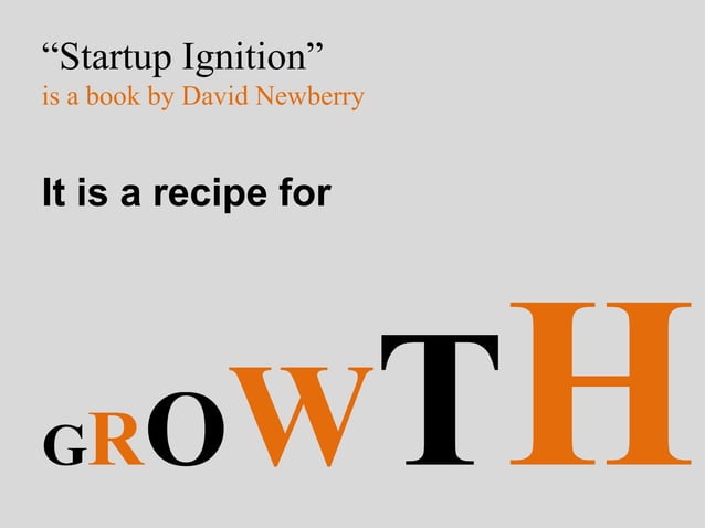 Startup ignition book summary | PPT