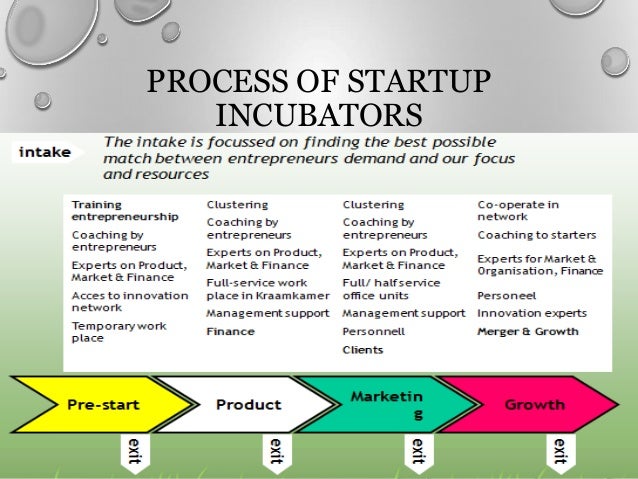 Startup incubators