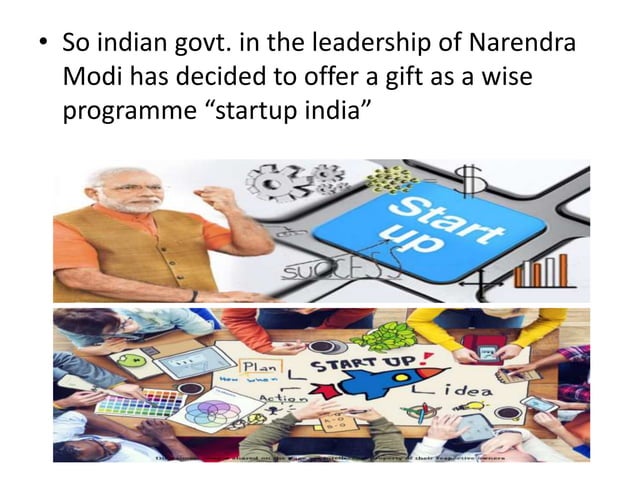 startup india powerpoint presentation | PDF | Startups | Business