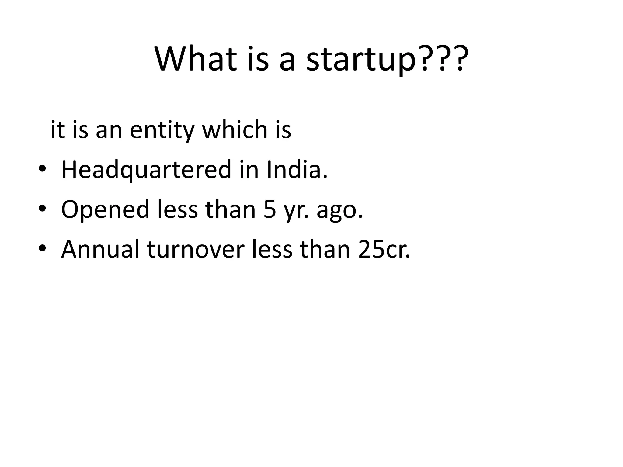 Startup india programme | PPTX