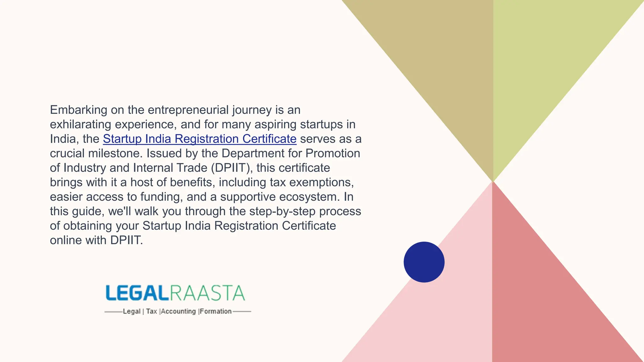 Startup India Registration Certificate Online With DPIIT.pptx
