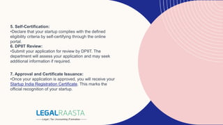 Startup India Registration Certificate Online With DPIIT.pptx