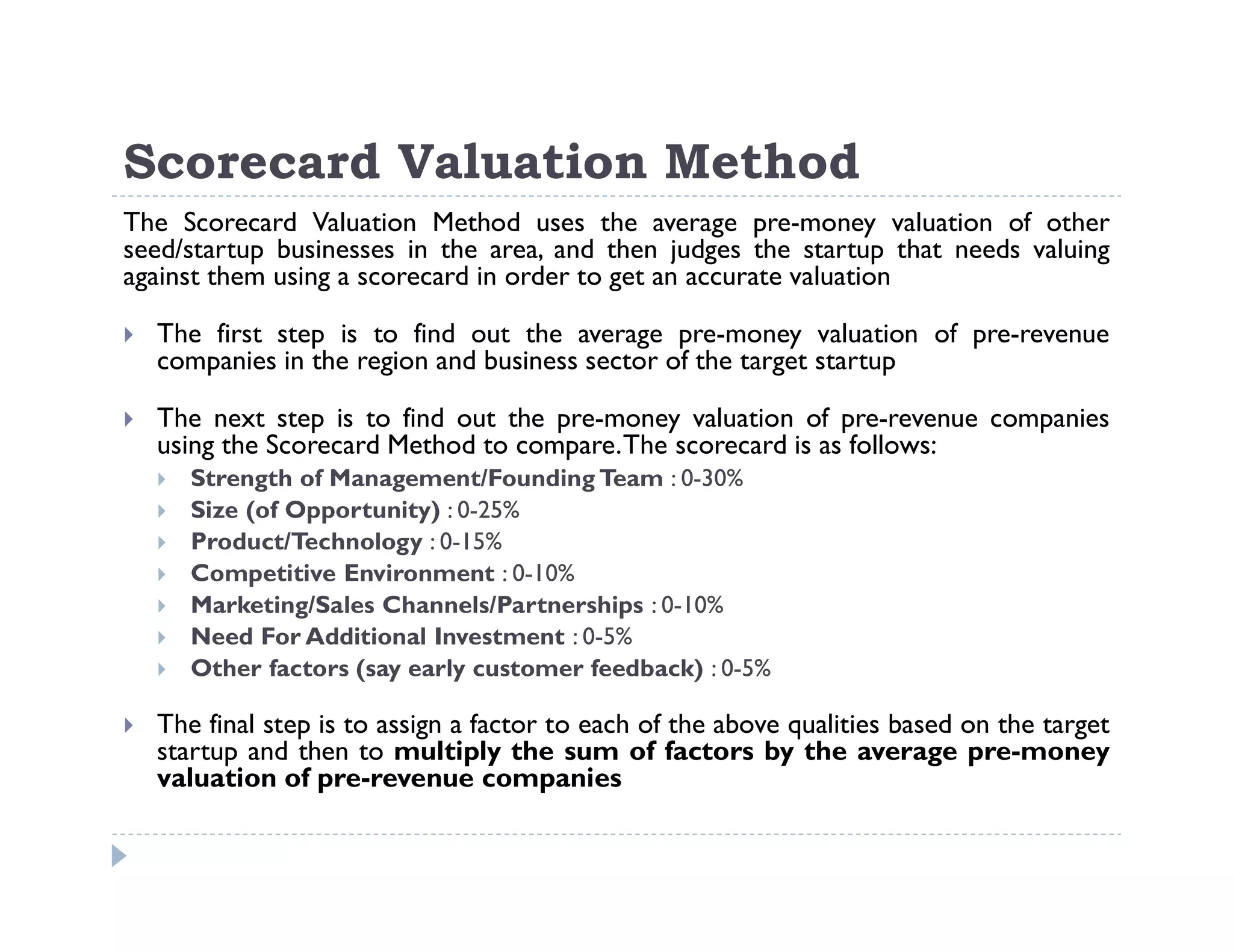 Startup valuation methods | PDF