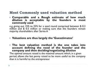 Startup valuation methods | PDF | Business Accounting & Finance | Business