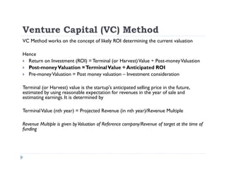 Startup valuation methods | PDF