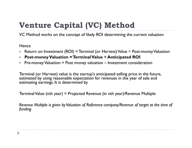 Startup valuation methods | PDF | Business Accounting & Finance | Business