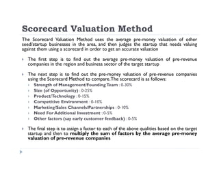 Startup valuation methods | PDF | Business Accounting & Finance | Business