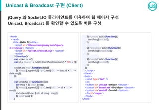 Startup JavaScript 9 - Socket.IO 실시간 통신 | PPT