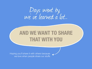 Startup Lessons Learned Onboarding 500+ SaaS Users With Intercom | PPT