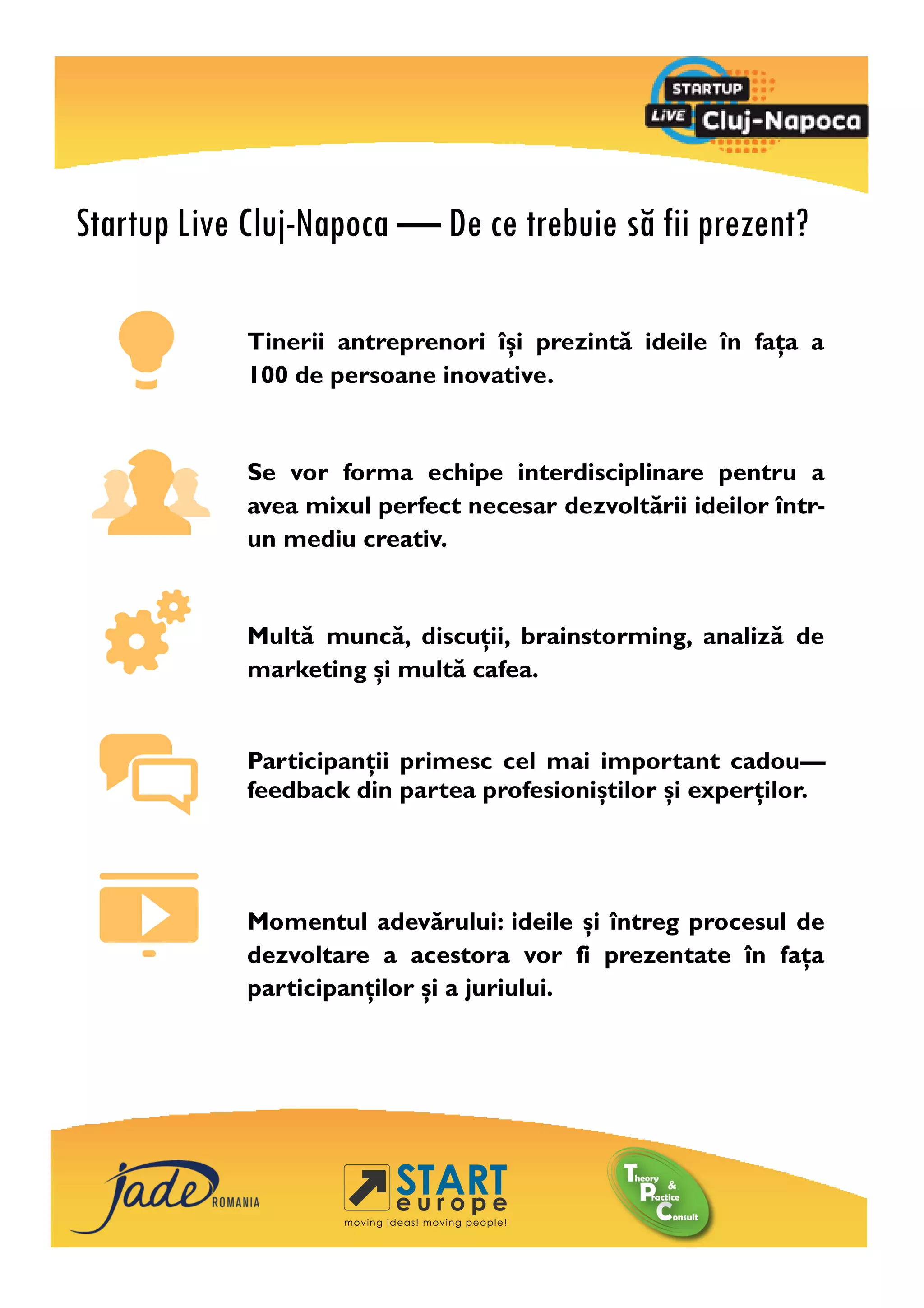 Startup live cluj napoca - mapa de prezentare | PDF