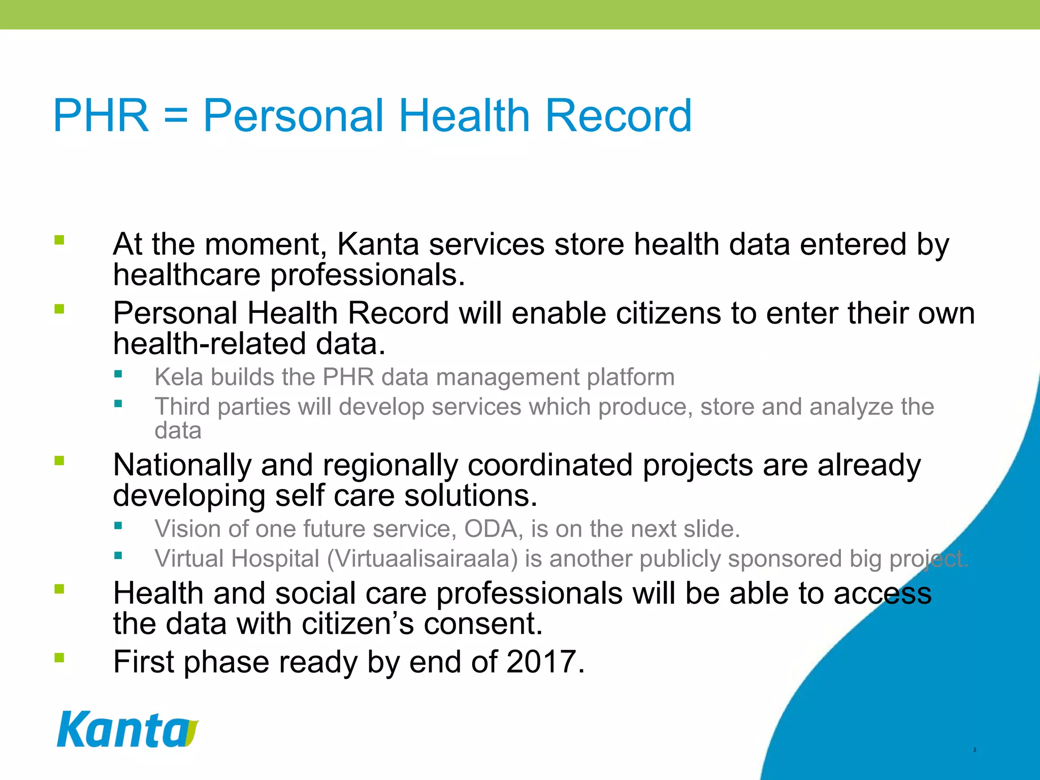 Finnish Personal Health Record (PHR) Platform | PDF | Computer Software ...