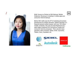 Startup Metrics for Mobile Pirates #MOAARRR by Edith Yeung | PDF