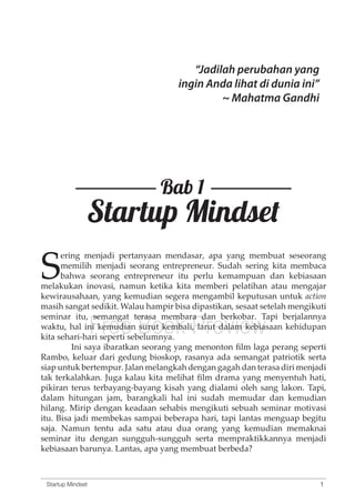Startup Mindset Free Book Preview Chapter 1 Pdf