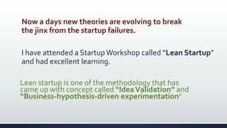 Startup world and their success | PPT