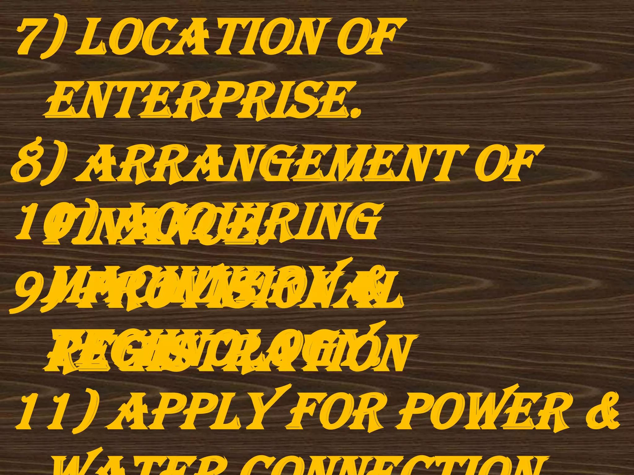 Start up process of small industrial unit | PPTX