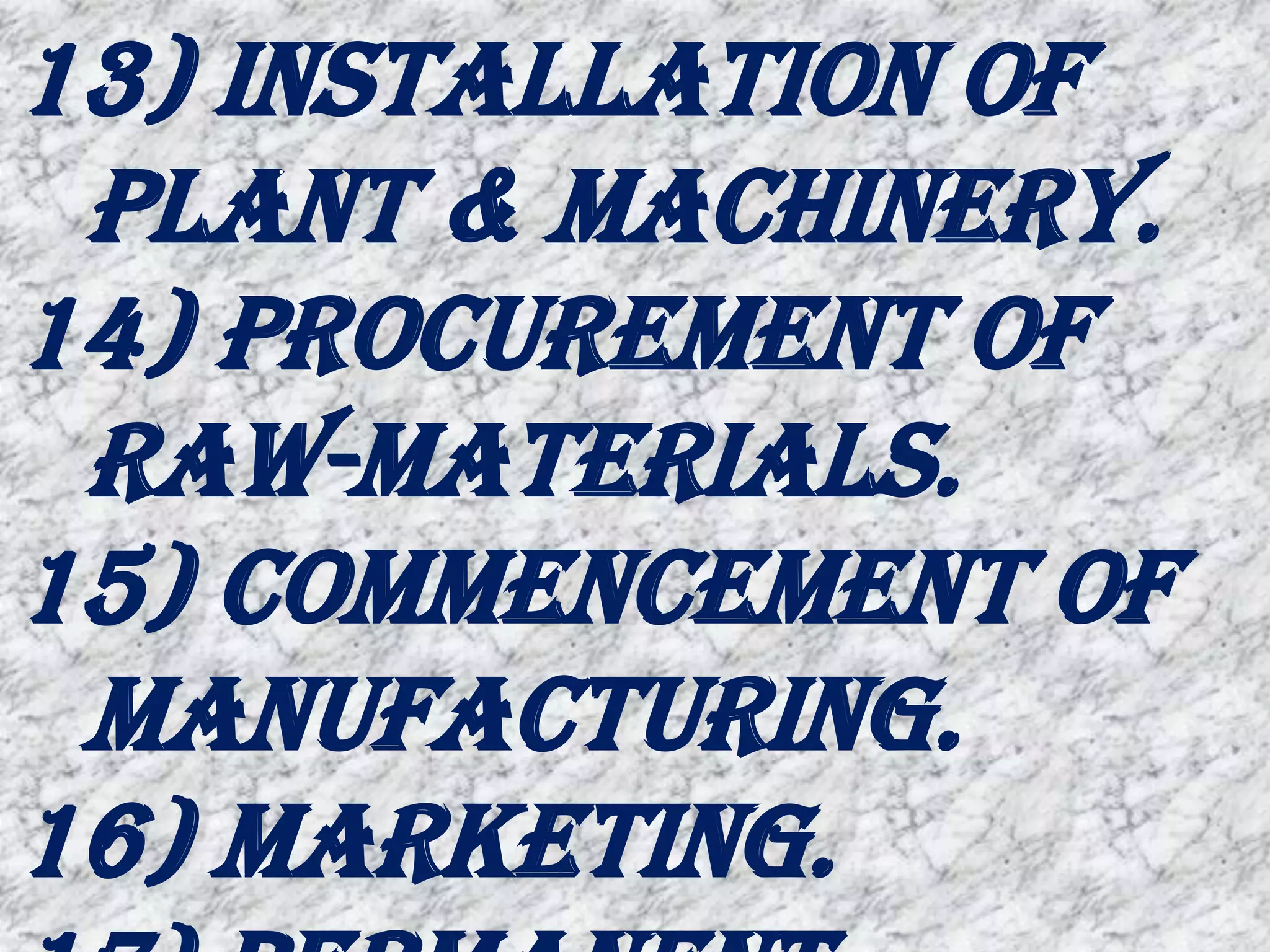 Start up process of small industrial unit | PPTX