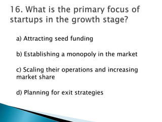 Start Up Quiz Based on Questions related to start ups.pptx