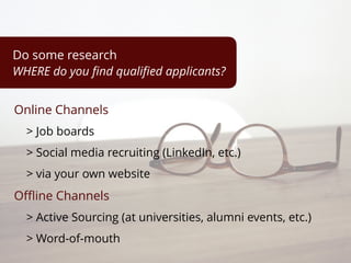 Startup recruiting - hire for attitude, train for skills | PDF | Resume ...