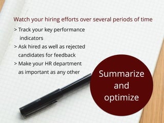 Startup recruiting - hire for attitude, train for skills | PDF | Resume ...