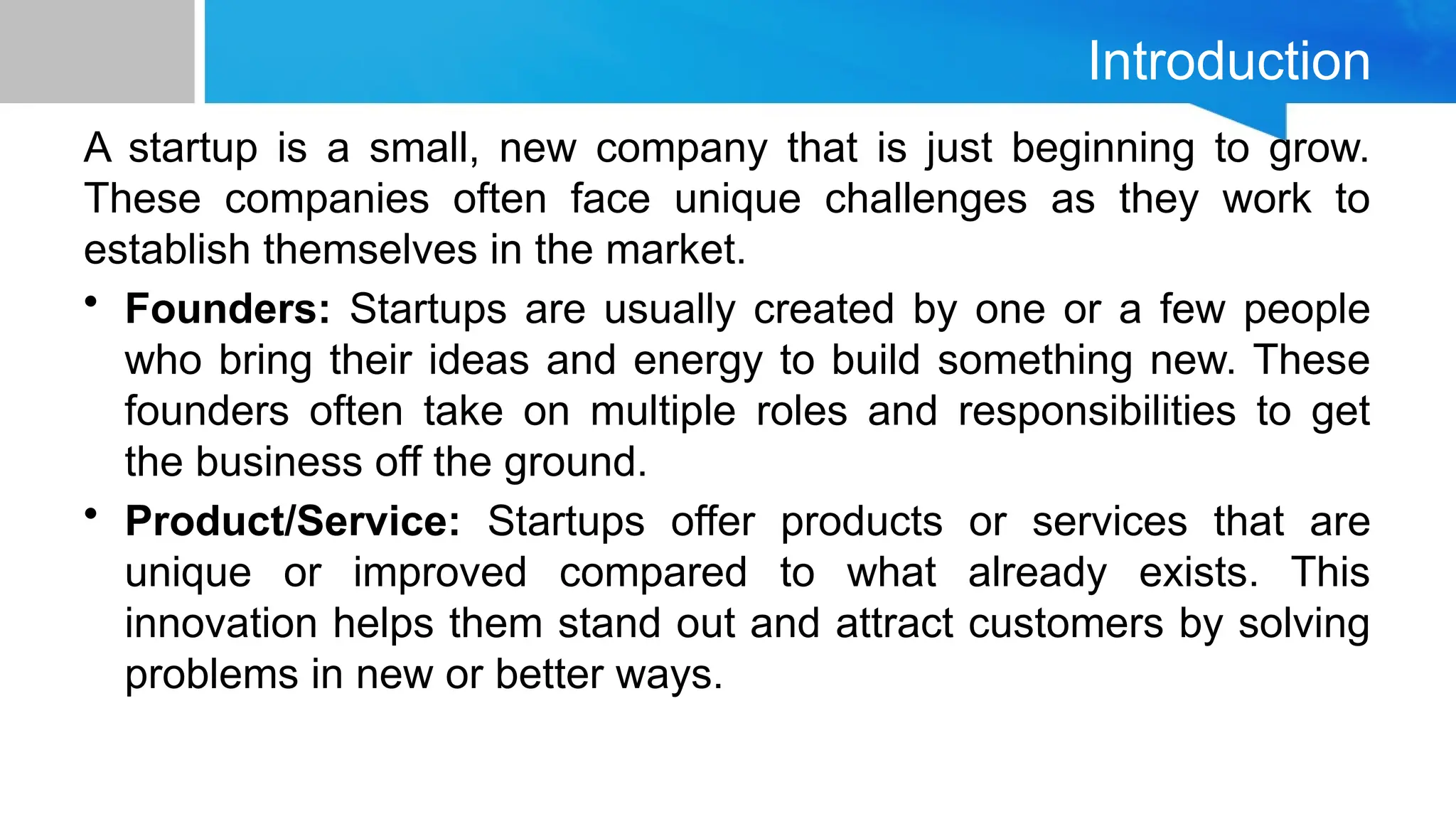 Startups types based on work done and innovation.pptx