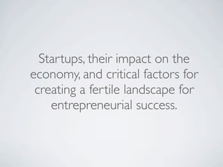 Startups - Impact to Economy | KEY