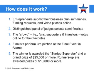 Startup Superstar Business Plan Competition | PPT