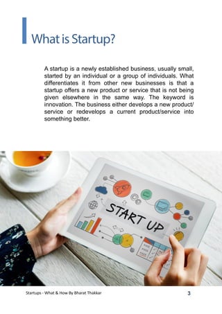 Startups What & How by Bharat Thakkar | PDF | Startups | Business