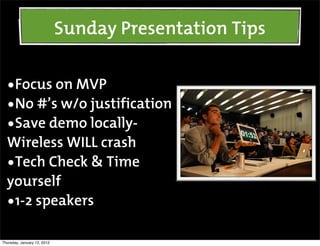 StartupWeekend slide deck | PPT