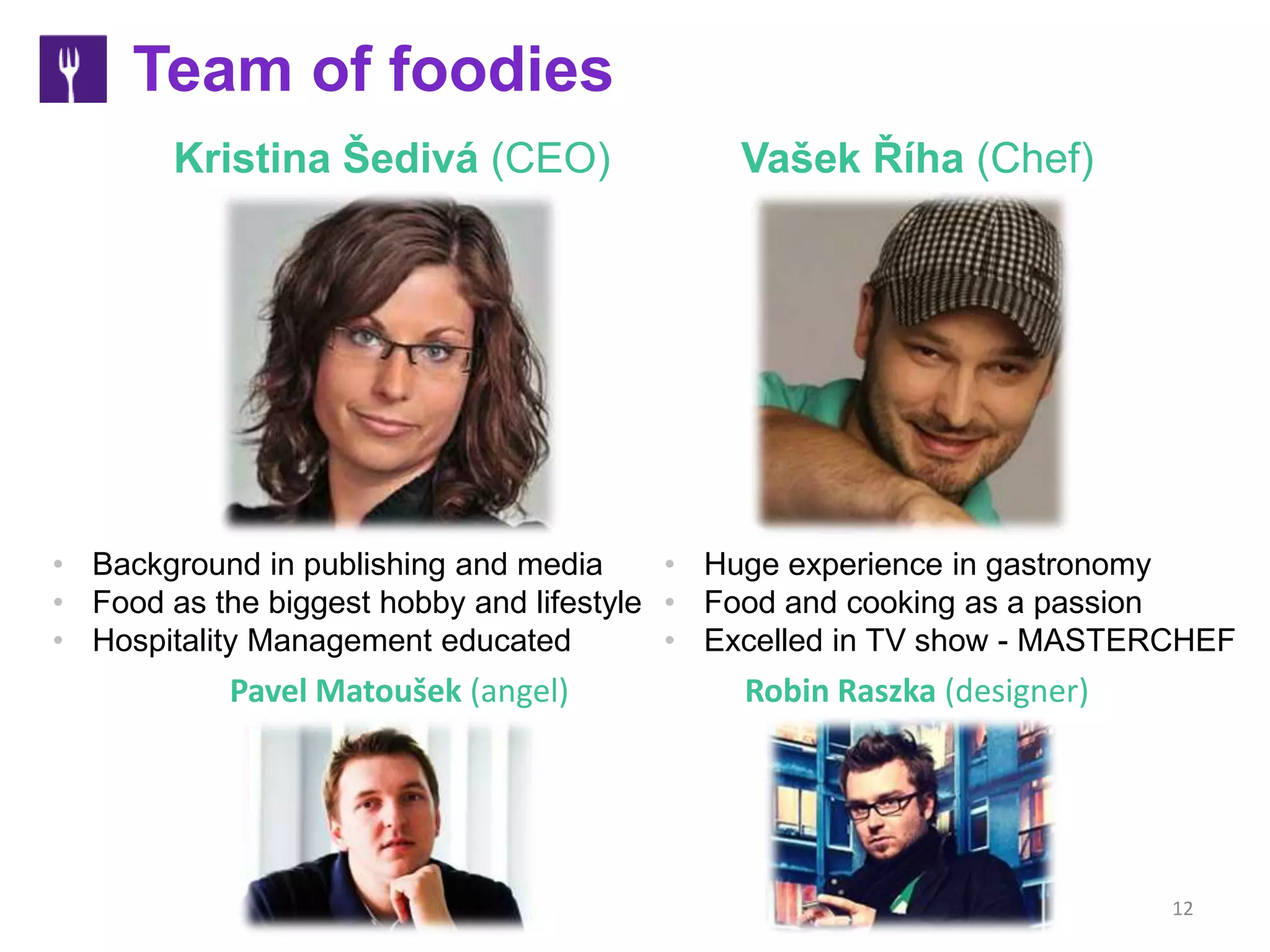 StartupYard 2013 Demo Day - Yummy Food pitch by Kristina Sediva | PPTX