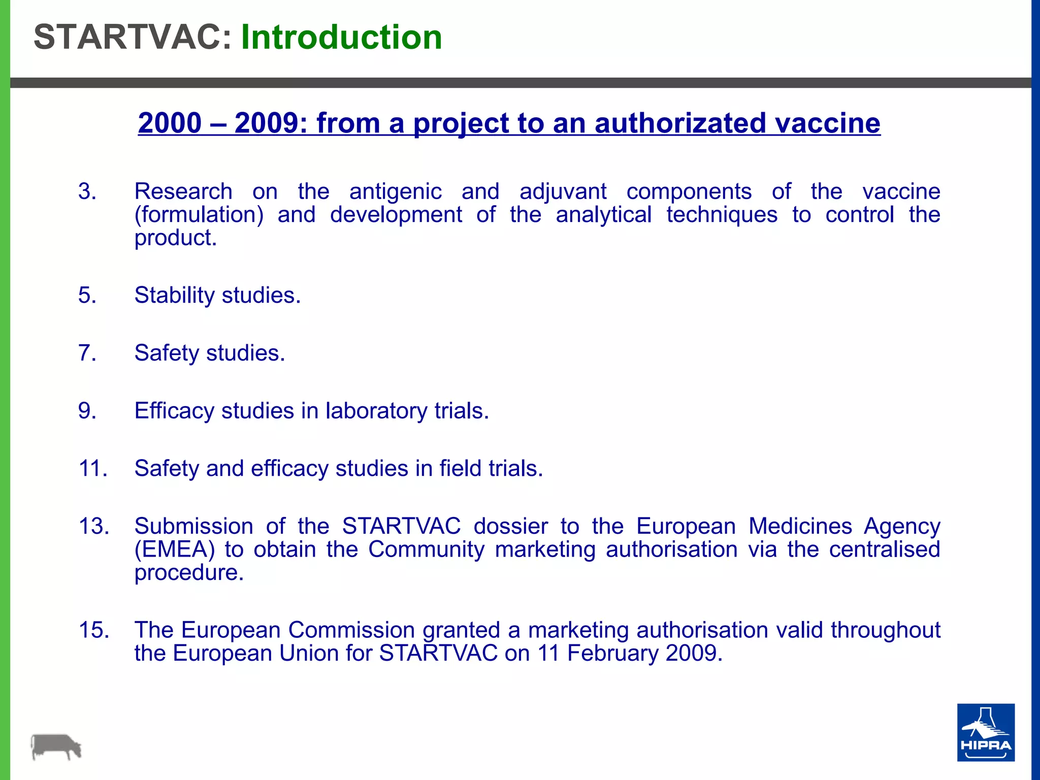 Startvac mechanism of action | PPT | Chemistry | Science