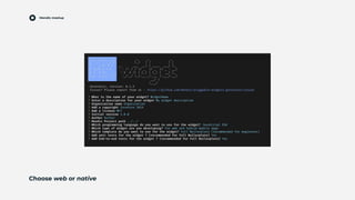 Start with Mendix Native Mobile and Pluggable Widgets | PPT