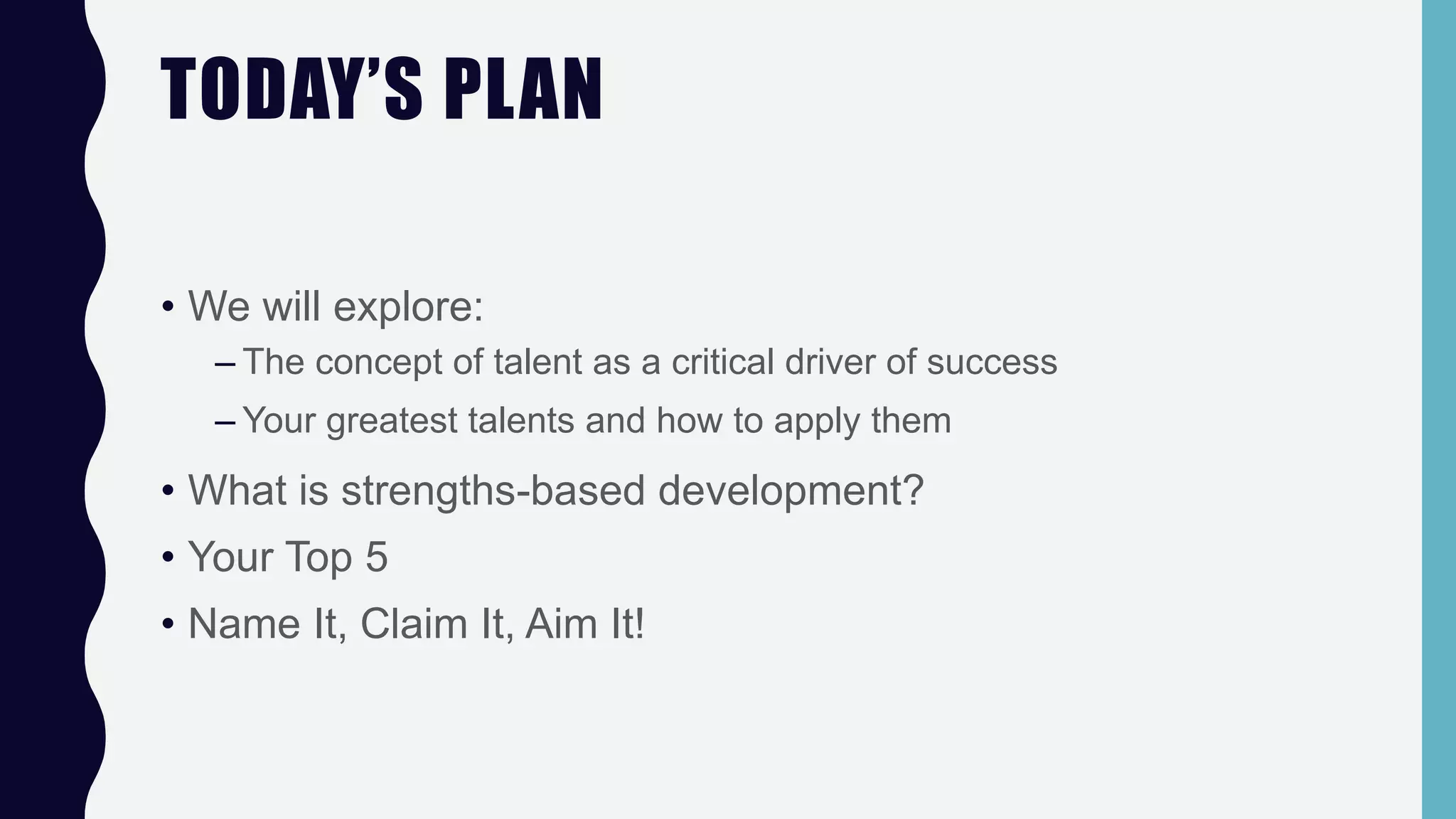 Start with Talent, Finish with Strength | PPTX