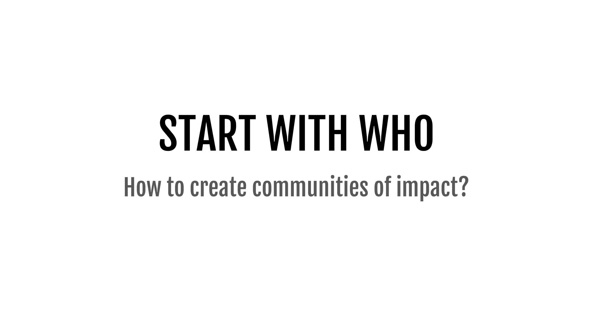 Start with who - Michel Bachman | PDF