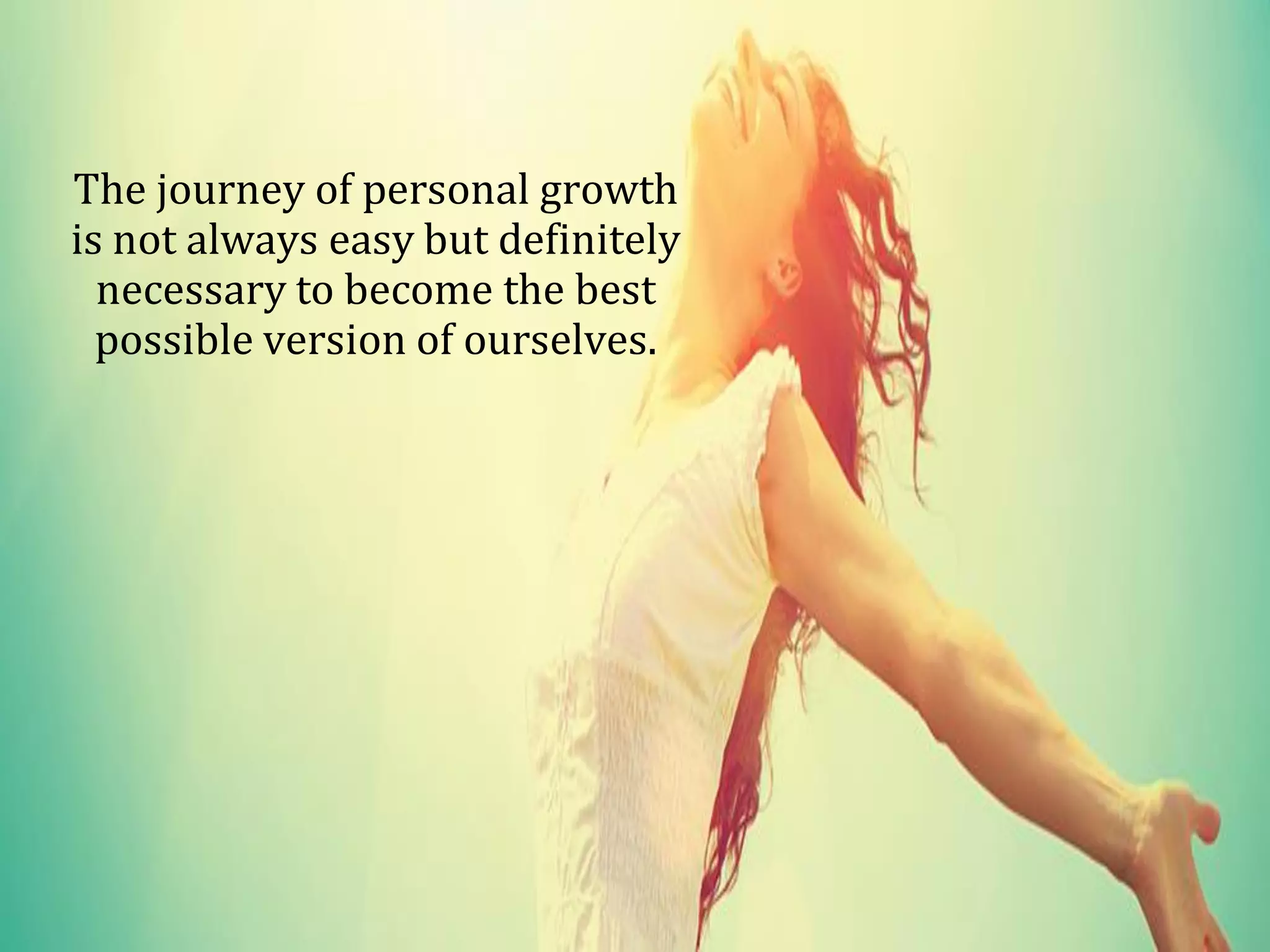 Start Your Journey Of Personal Growth | PDF